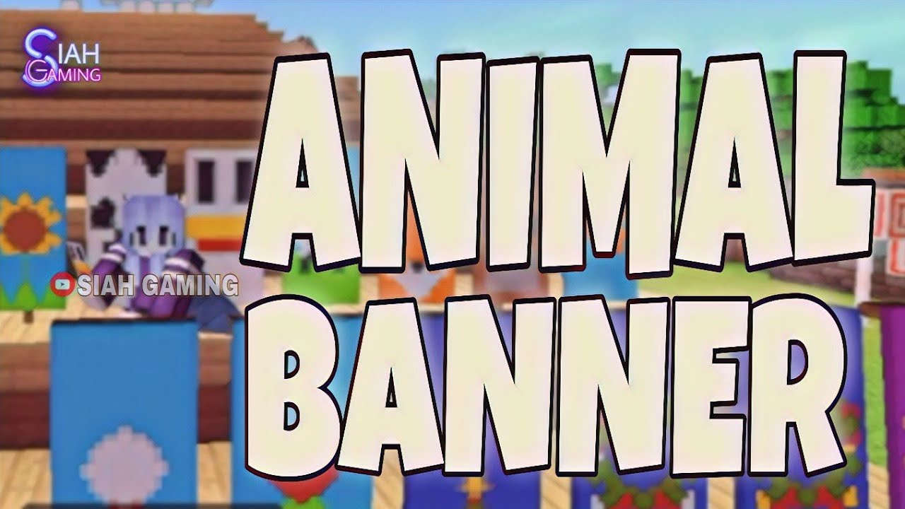 Animal Banners | minecraft tutorial | crafting and building - YouTube