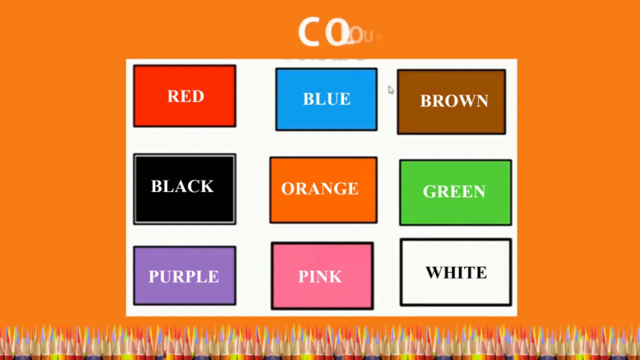 KELAS 4 BHS. INGGRIS "COLOR" - YouTube