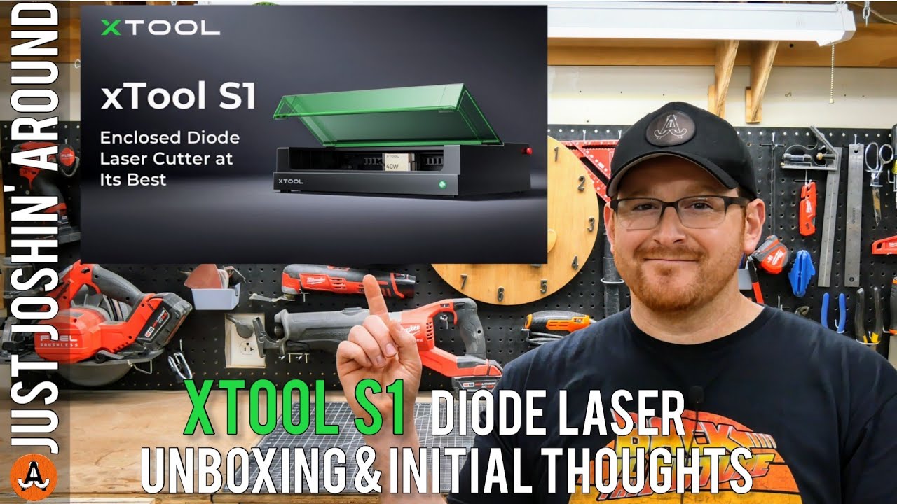 XTOOL S1 Diode Laser Unboxing & Initial Thoughts // Just Joshin' Around ...