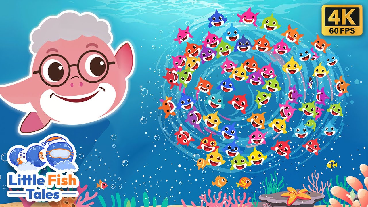 50 Little Colorful Sharks | Nursery Rhyme | Little Fish Tales | # ...