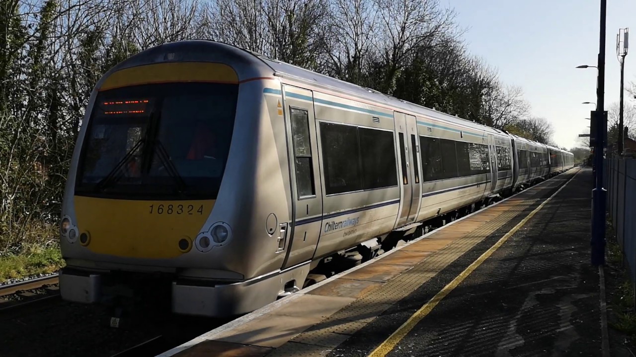 Chiltern Railways 168324 + 168219 depart Warwick - 25/03/2019 - YouTube