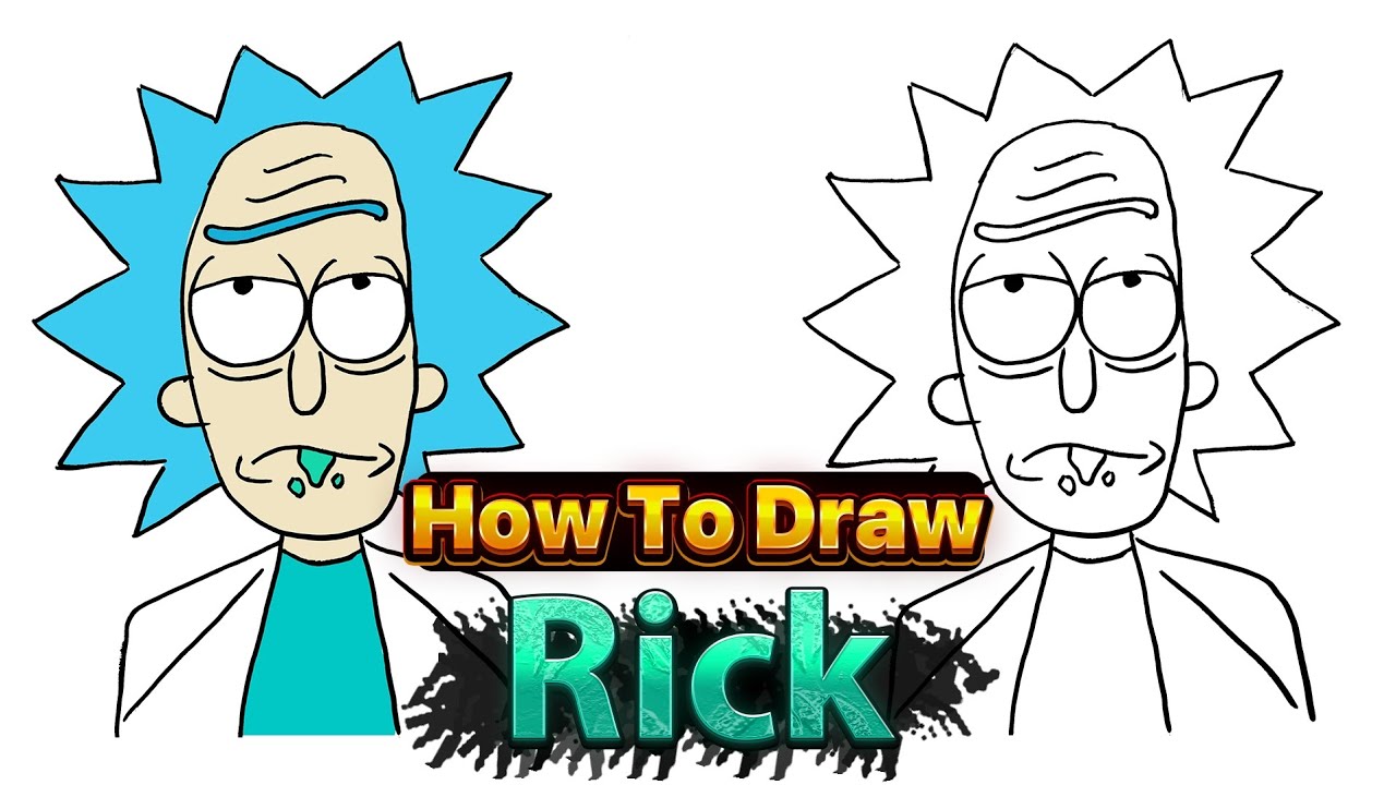 How to draw rick - easy drawing for kid - YouTube