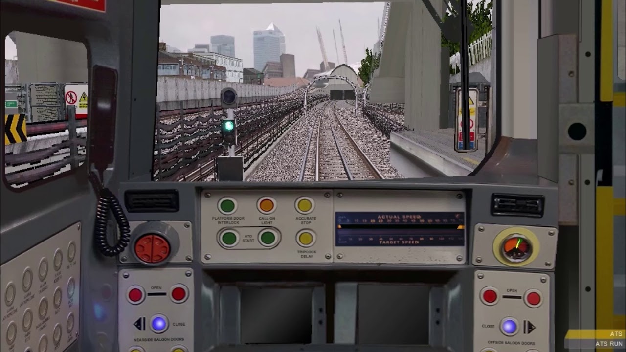 OpenBVE-LU Jubilee Line Stratford to West Hampstead (1996 Stock) - YouTube