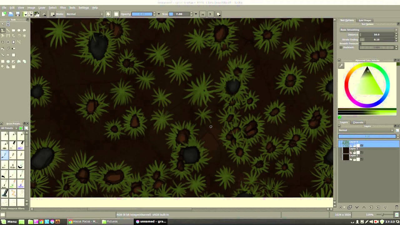 2 video grass texture painting - YouTube