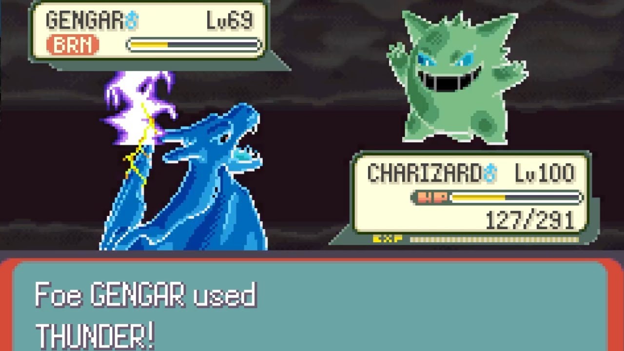 CHARIZARD VS GENGAR!!! WHAT GENGAR USED THUNDER?!?!?! - YouTube