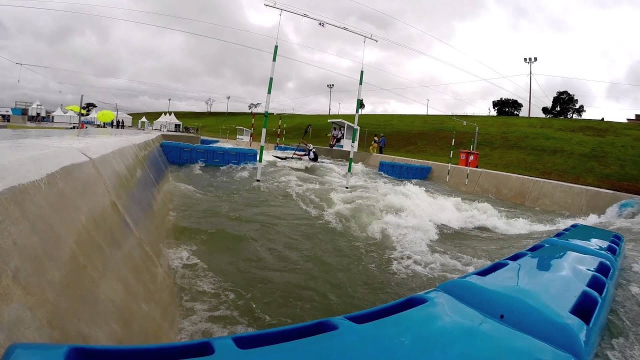 First Strokes on the Rio 2016 Olympic Canoe Slalom Course - YouTube