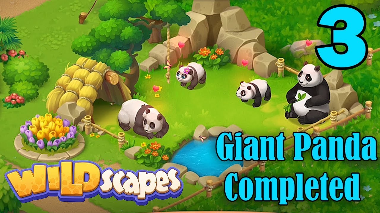 Wildscapes Walkthrough Gameplay - Giant Panda Completed - Part 3 - YouTube