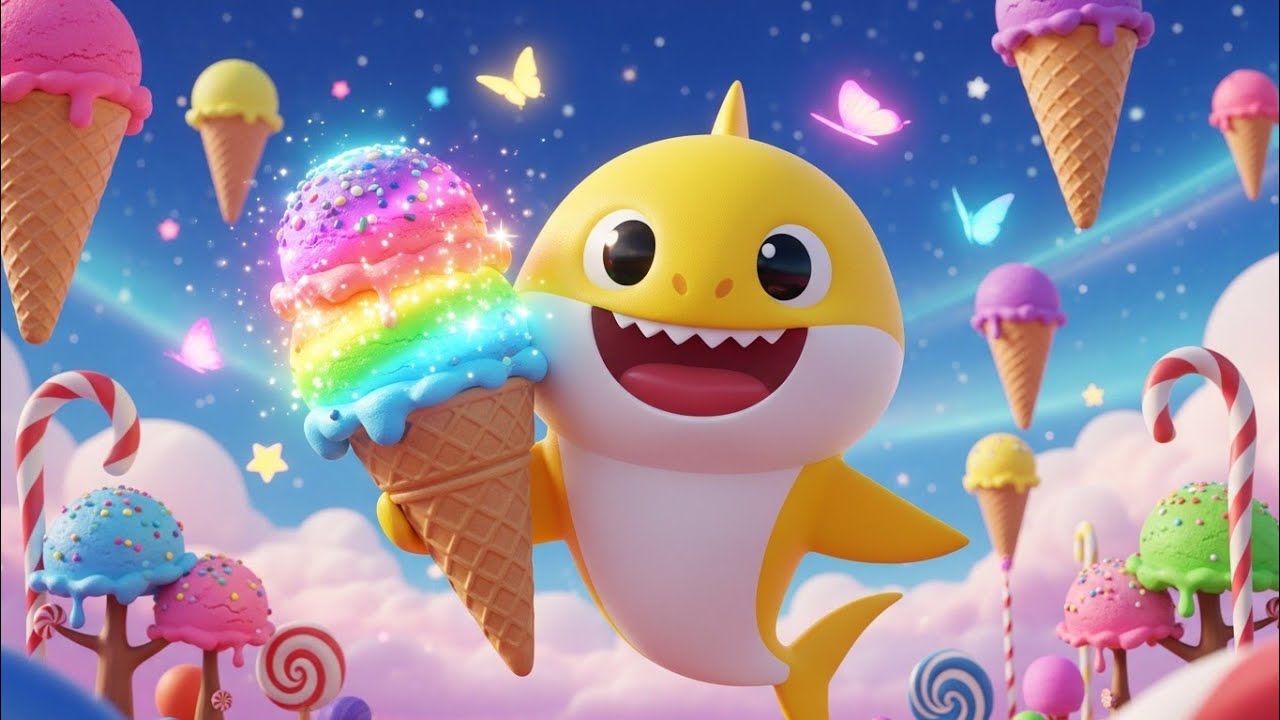 Baby Shark’s Ice Cream Party 🦈🍦 | Yum Yum Sweet Kids Song & Fun Nursery ...