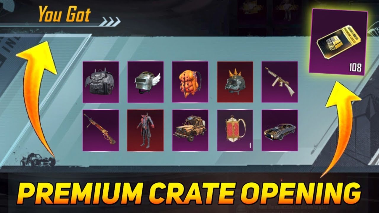 100 crate opening | New bgmi premium crate opening | New premium crate ...