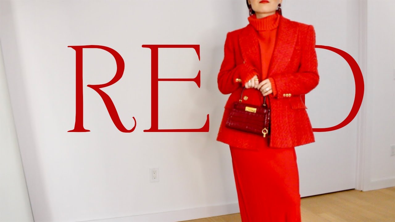 HOW TO STYLE RED | Tips to wear red, red outfits & accessories, color ...