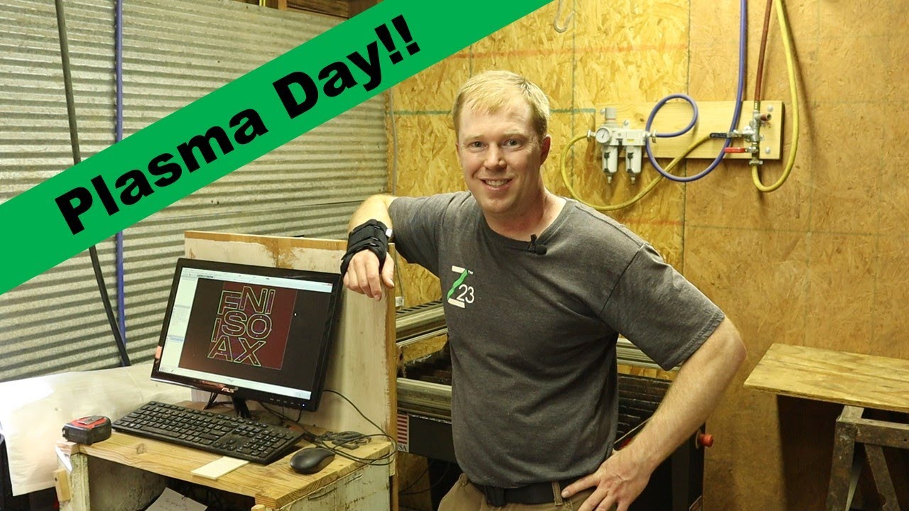 Cutting Custom Letters on CNC Plasma Table - YouTube