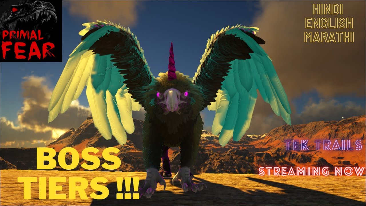 ARK PRIMAL FEAR BOSS TIERS !!! ... LIVE..??| TEK TRAILS - YouTube