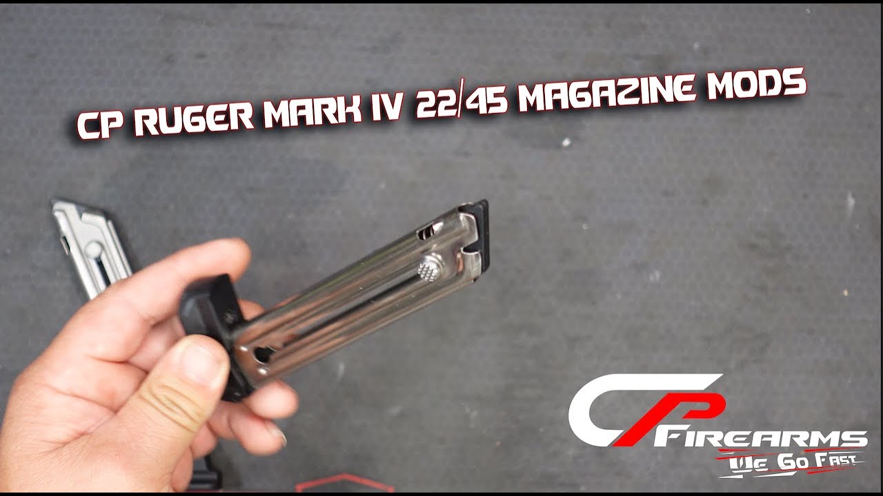 CP Ruger Mark IV 22/45 Magazine Mods - YouTube