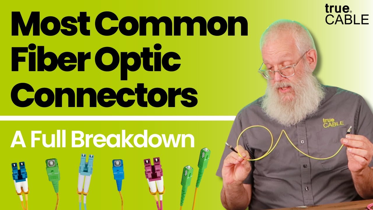 Most Common Fiber Optic Connectors - Full Breakdown with Examples - YouTube