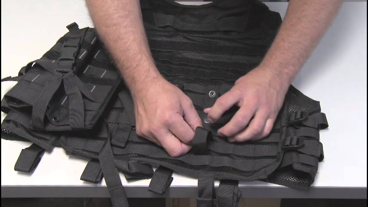 How To Weave Dye Tank Pouch Molle System - YouTube
