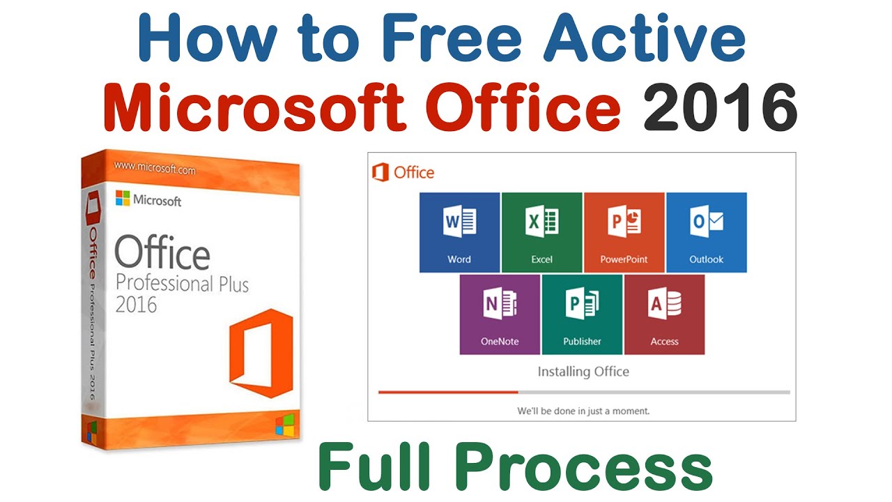 How To Active Microsoft Office 2016 Full Process With free activation ...