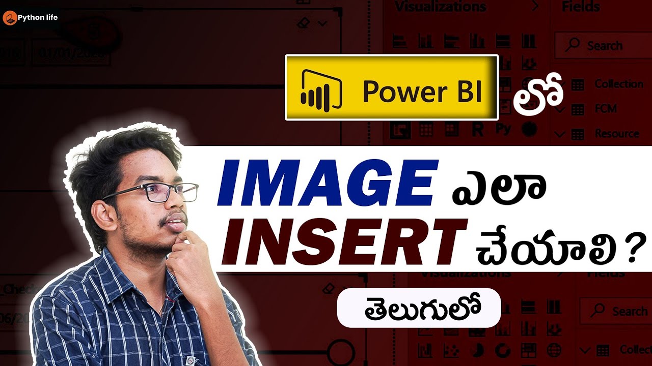 33.how to insert image in power bi. - YouTube