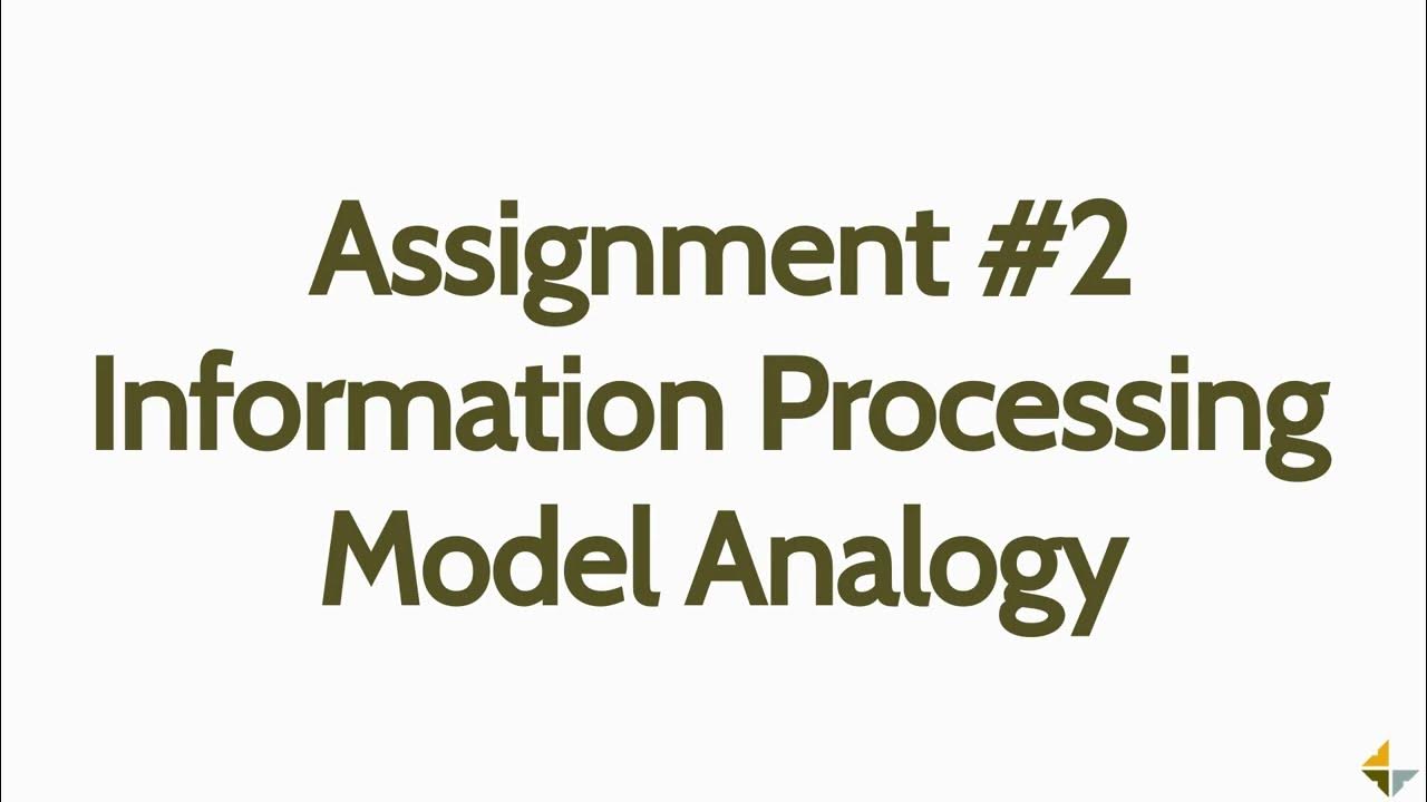 Assignment 2: Information Processing Model Analogy - YouTube
