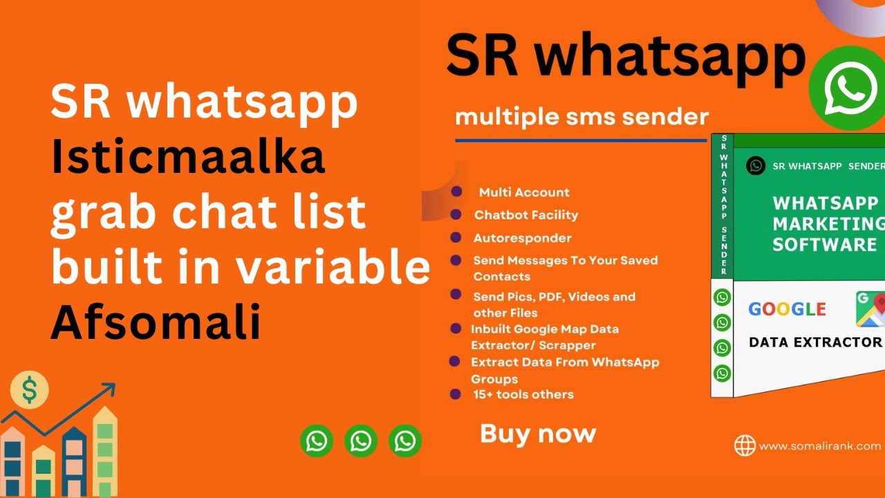 SR whatsapp isticmaalka grab chat list built in variable afsomali 🔥 ...