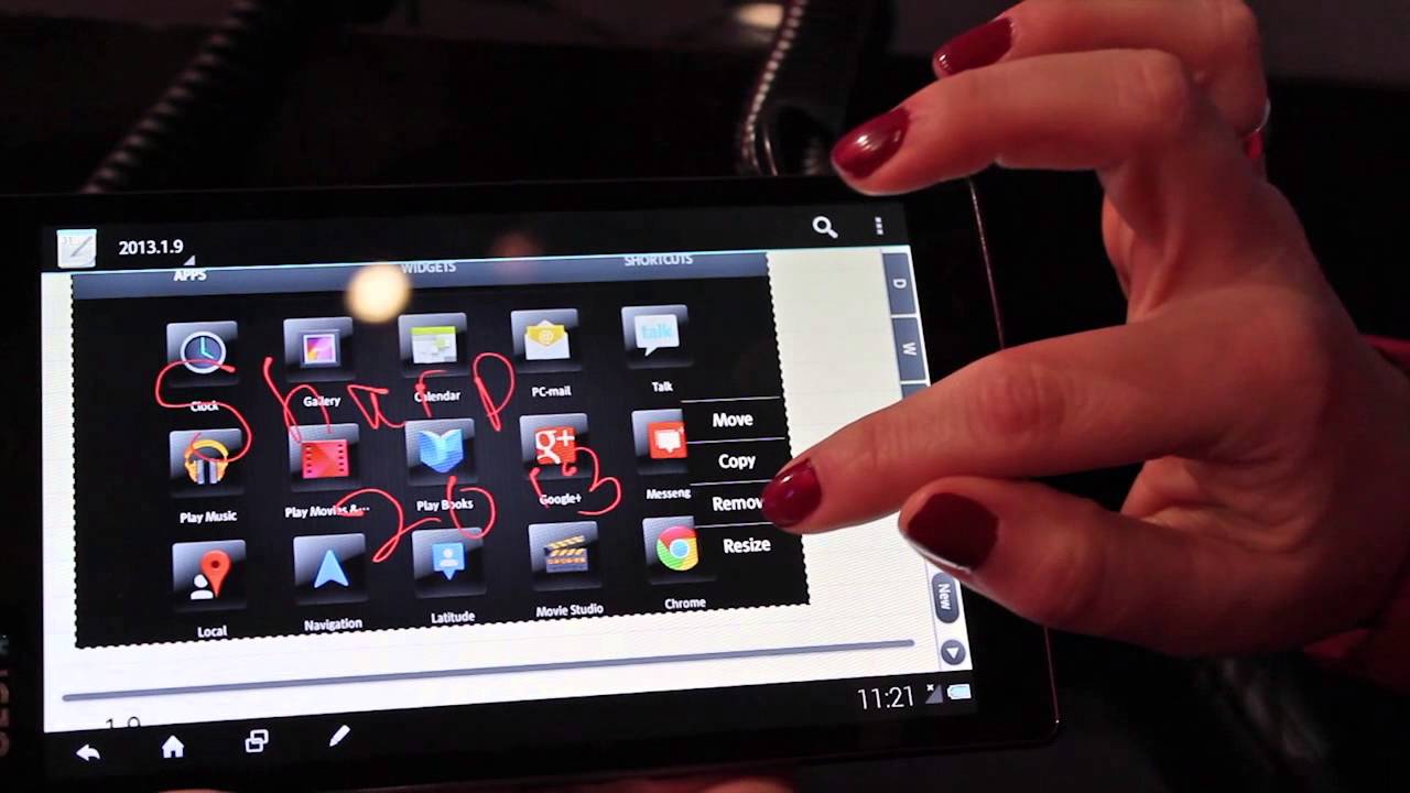 CES 2013 | Sharp IGZO Screen Technology Demonstration | Aquos Pad ...