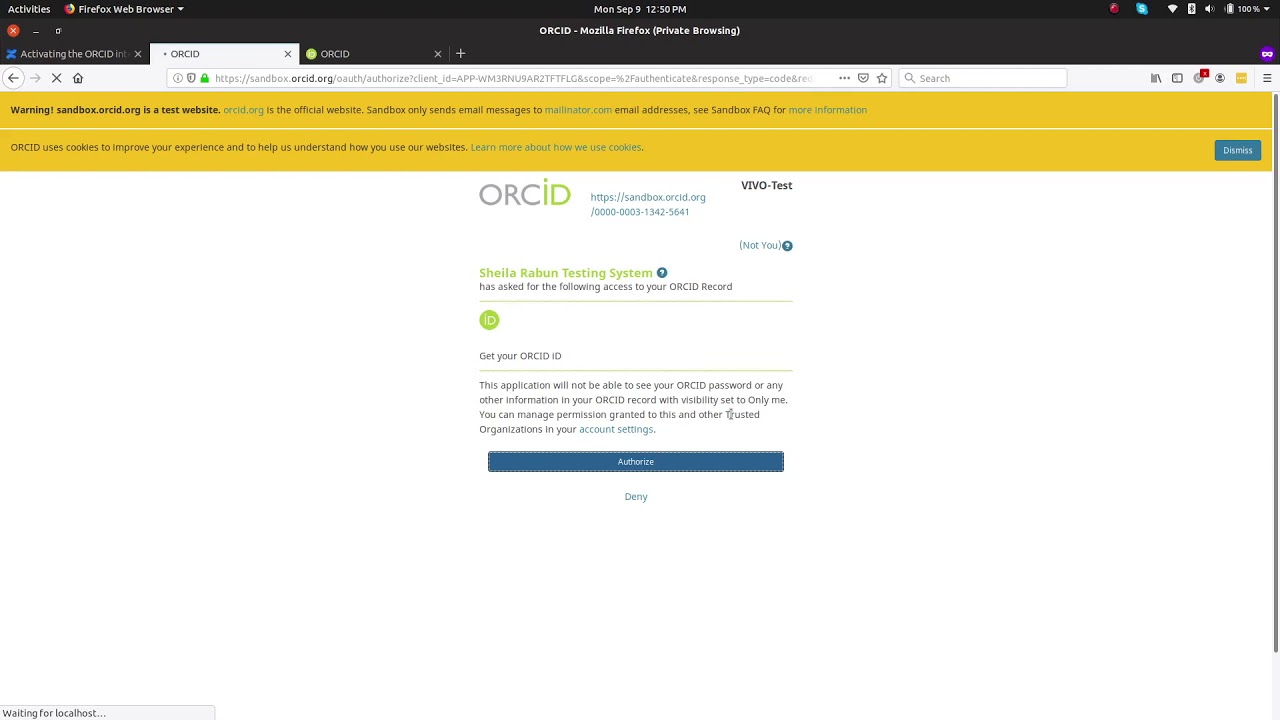 VIVO ORCID integration tutorial - YouTube
