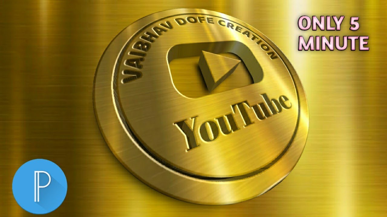 Professional Gold Logo Design|How To Make Gold Logo Design In Pixellab ...