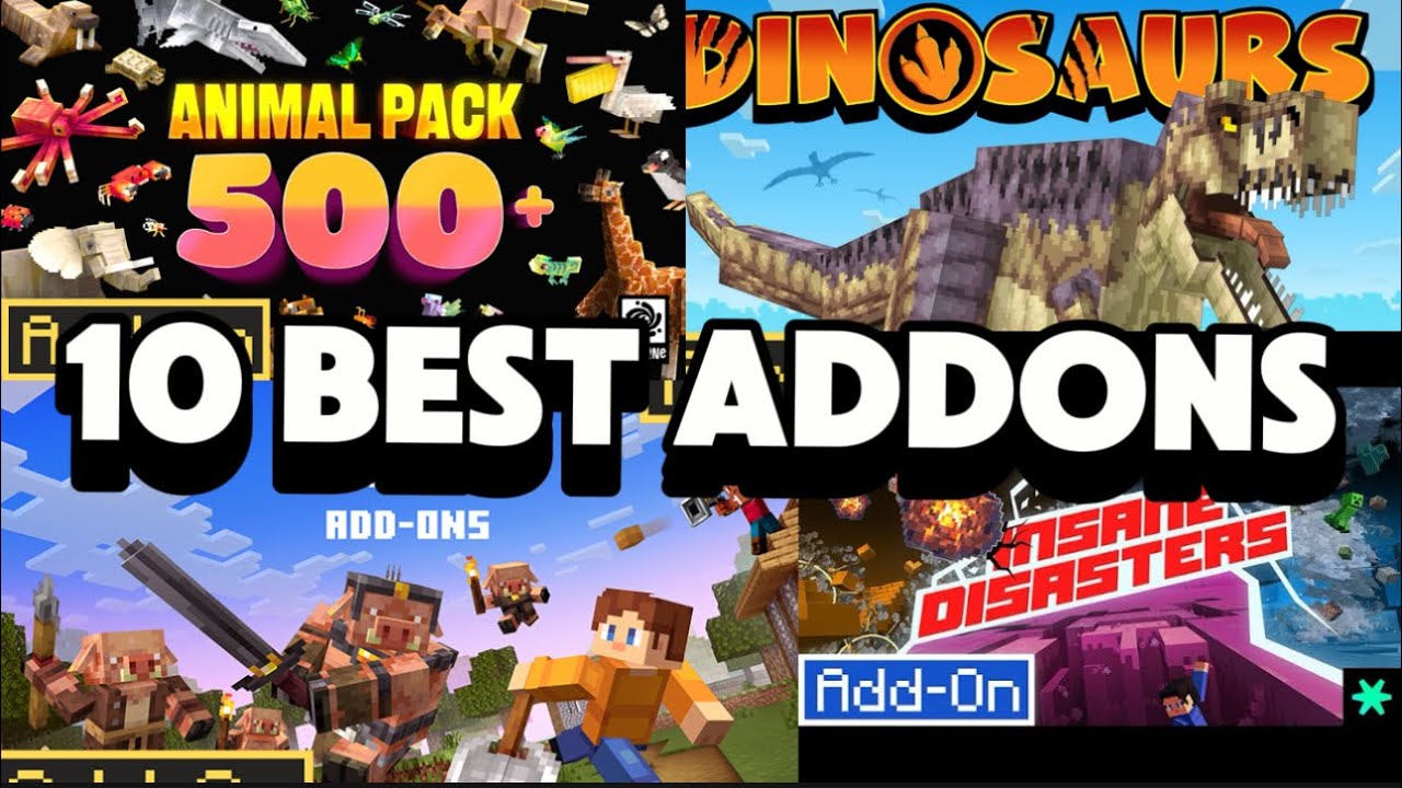 10 Best Addons In Minecraft! - YouTube