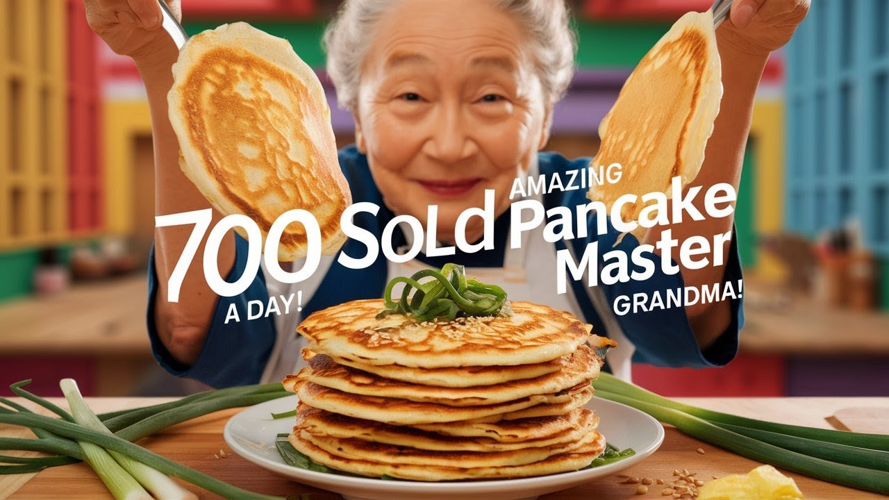 700 sold a day! Meet amazing pancake master grandma and traditional ...