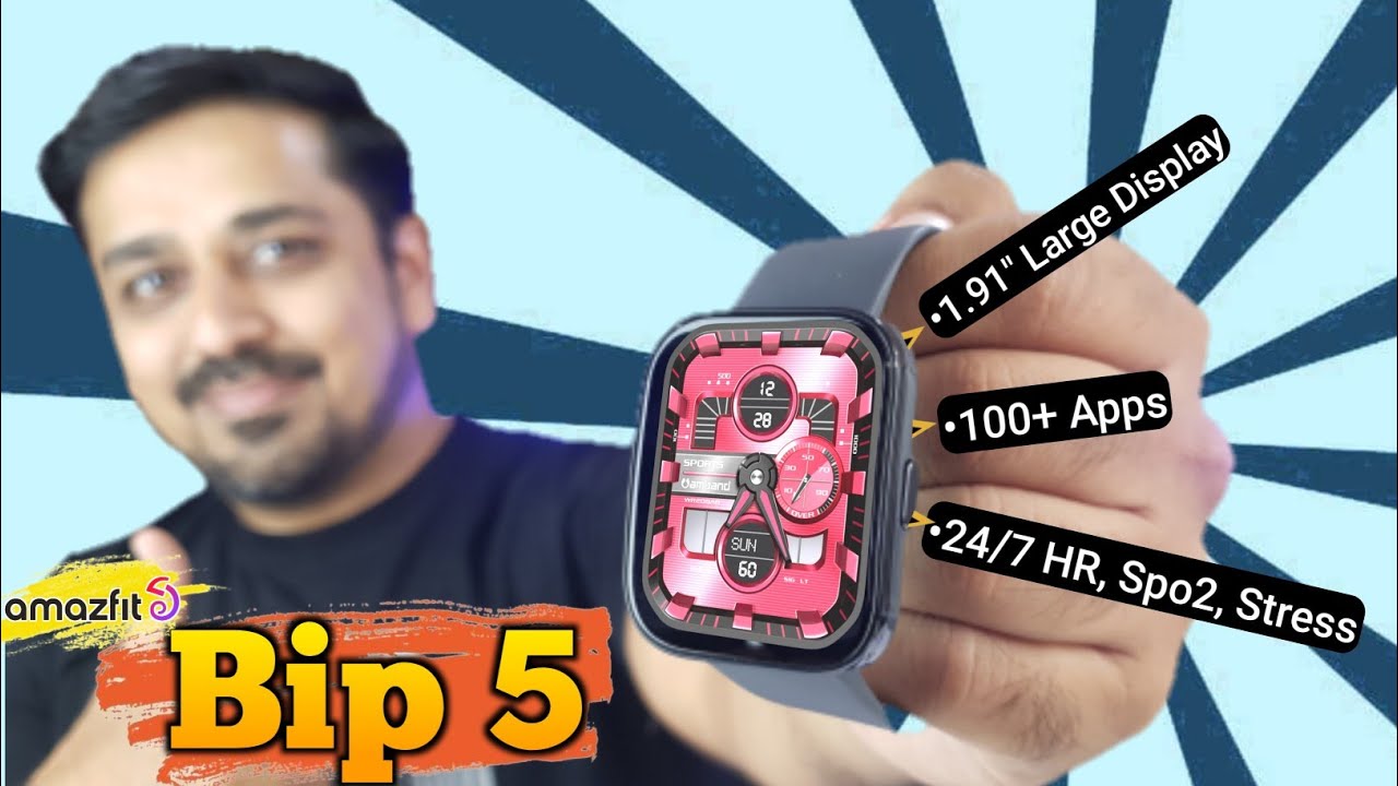 Amazfit Bip 5 In Depth Review. 1.91 Inches High Resolution Display, BT ...