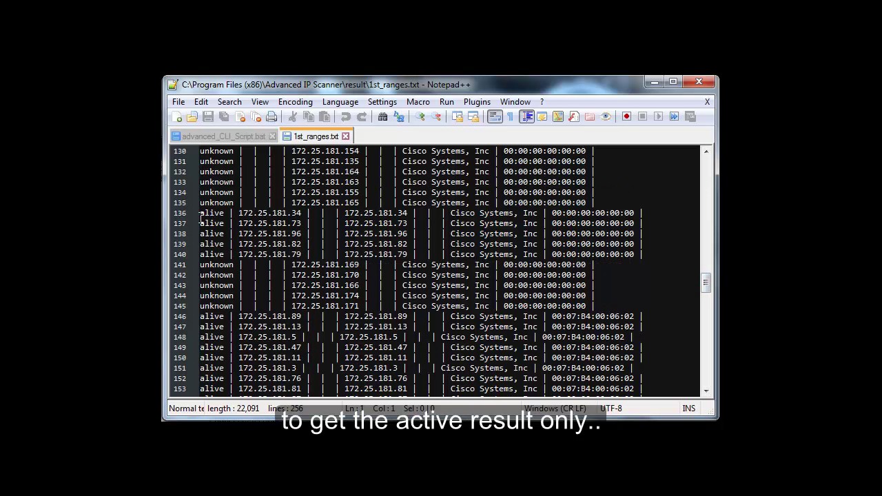 06 Tutorial Advanced Ip Scanner Script Youtube