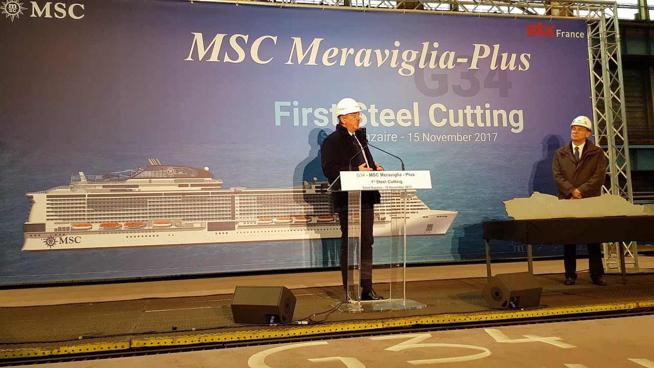 Pierfrancesco Vago presenta MSC Grandiosa Saint Nazaire 15/11/2017 ...