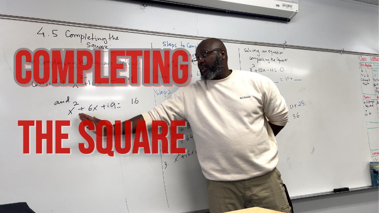 How To Use The Complete The Square To Solve Quadratic Equations - YouTube