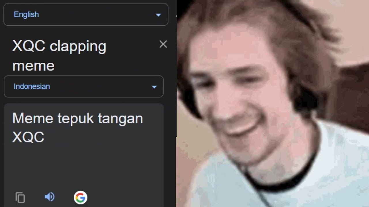 xQc Clap In different languages meme - YouTube