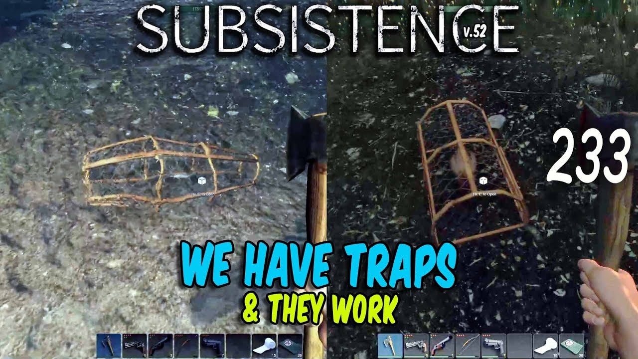 Subsistence: S2 #233 New Update A52, Fish nets, animal traps, elevators ...