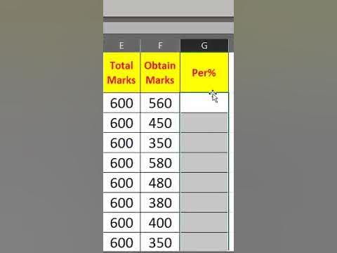 The EASY Way to Calculate Student Marks in Excel - YouTube
