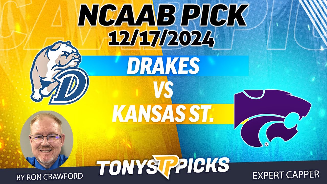 Drake vs Kansas St 12/17/24 FREE NCAAB Betting Strategy - YouTube