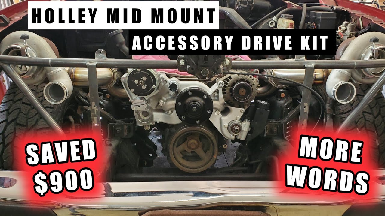 Budget Holley Mid Mount Kit | LS V8 Accessory Drive - YouTube