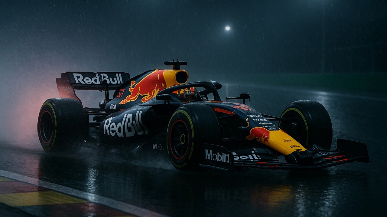 4 Hours of F1 Rain Ambience | RB21 at Spa-Francorchamps in the Storm ...