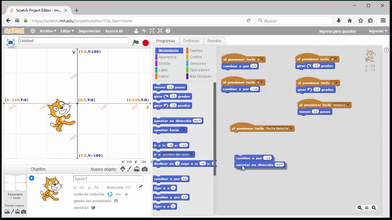 REC3 - Movimientos básicos en Scratch - YouTube