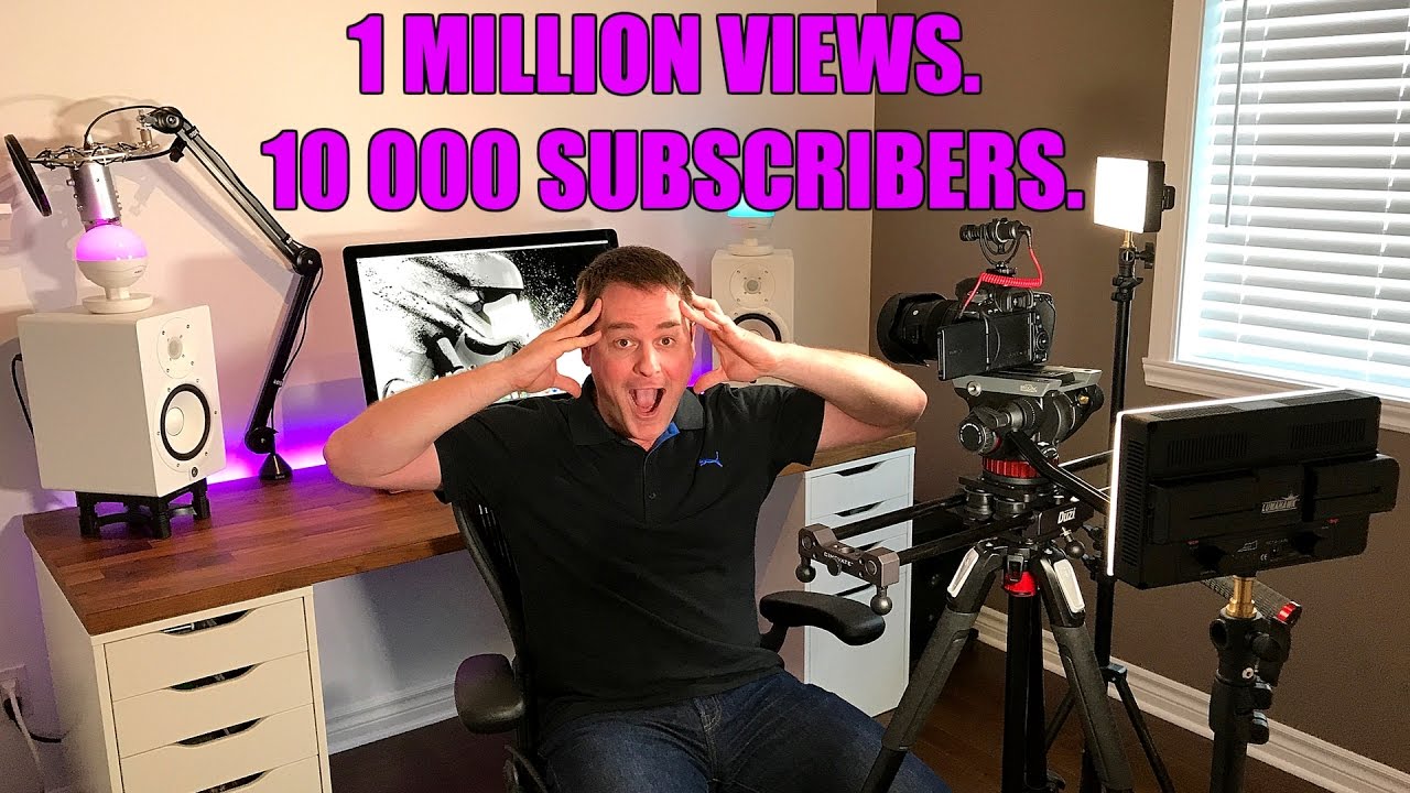 1 MILLION VIEWS. 10 000 SUBSCRIBERS. IN ONE YEAR. This is how I did it ...
