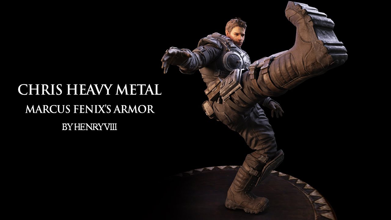 Gears of War Marcus' armor for Chris Heavy Metal - YouTube