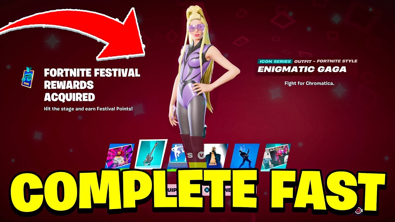 How To COMPLETE Festival Pass QUICKLY! (LADY GAGA SKIN) - YouTube