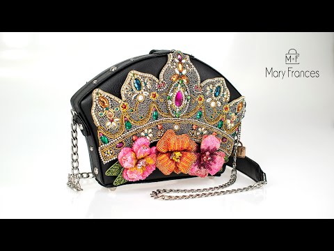 Mary Frances Beaded Princess Crossbody Handbag