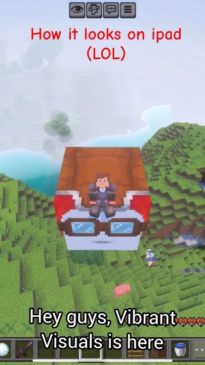 How vibrant visuals looks on iPad (LOL) #minecraftbuilding - YouTube