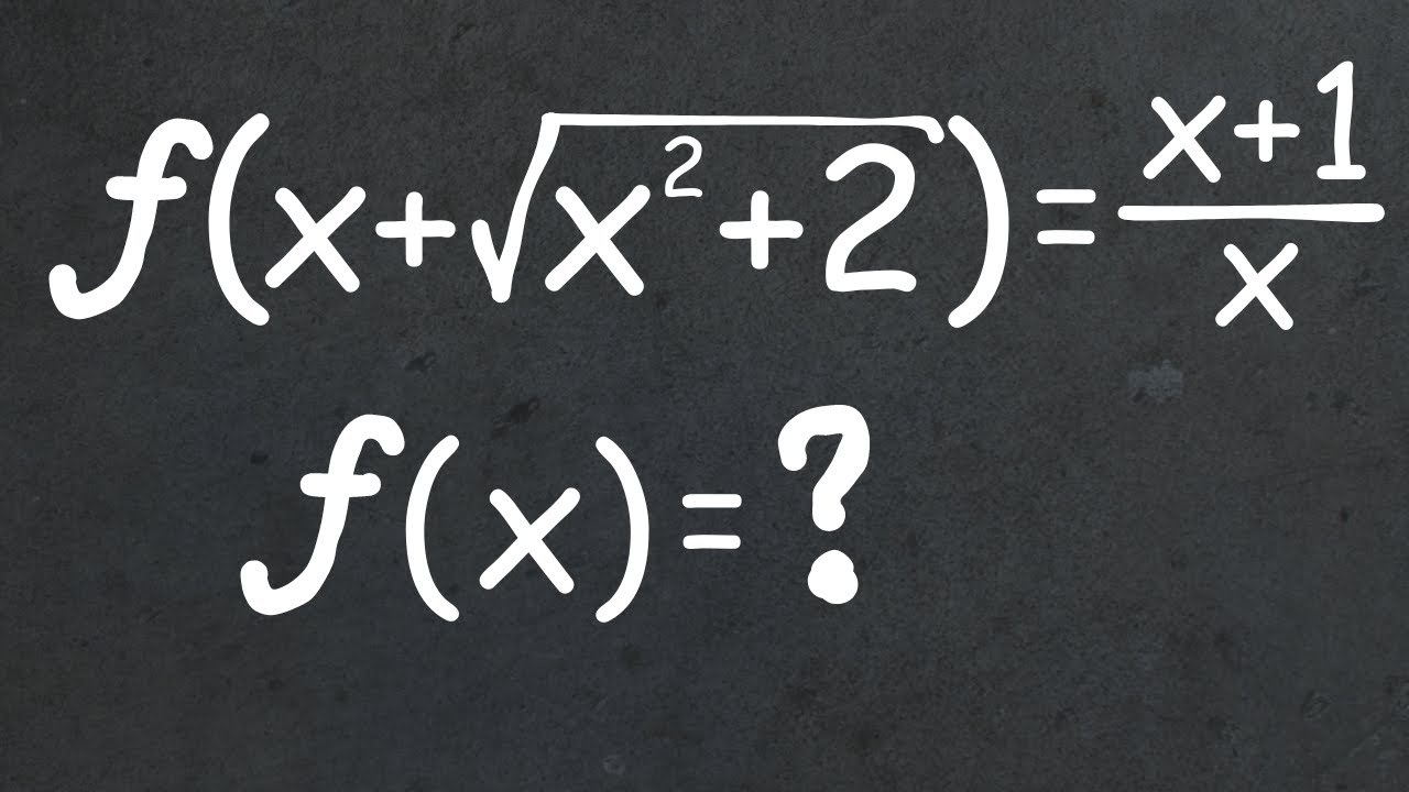 Solving A Functional Equation Math Olympiad EMath YouTube Solving A Functional Equation Math Olympiad EMath YouTube