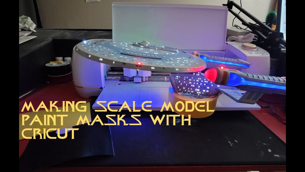 Making Scale Model Paint Masks Using Cricut - YouTube