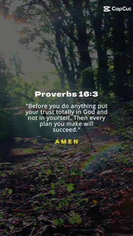 Bible Quote [Proverbs 16:3] - YouTube