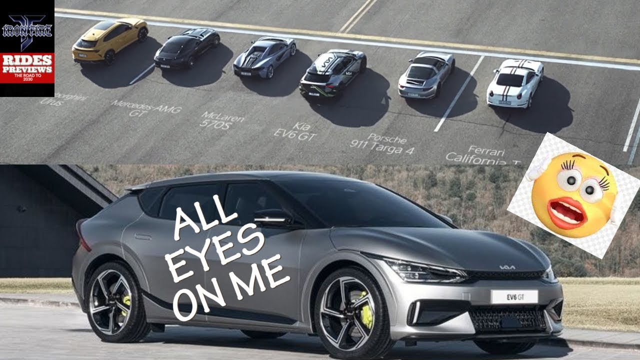 The KIA EV6 on draf race with supercars - YouTube