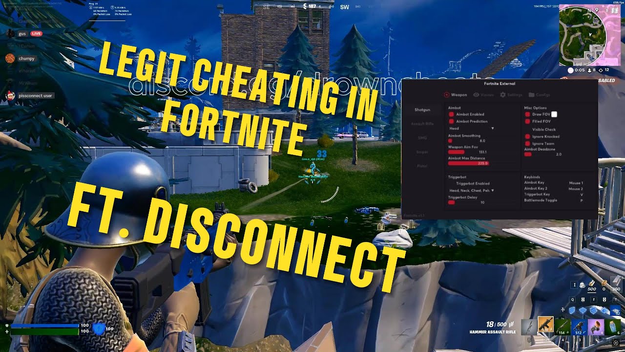 Testing The *CHEAPEST* Fortnite CHEAT | ft. disconnect - YouTube