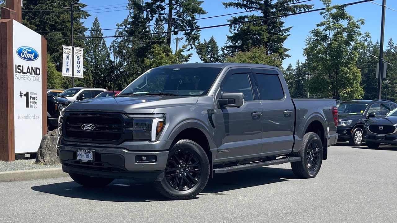 2025 Ford F-150 LARIAT POWERBOOST, Twin Panel Moonroof + Review Stock ...
